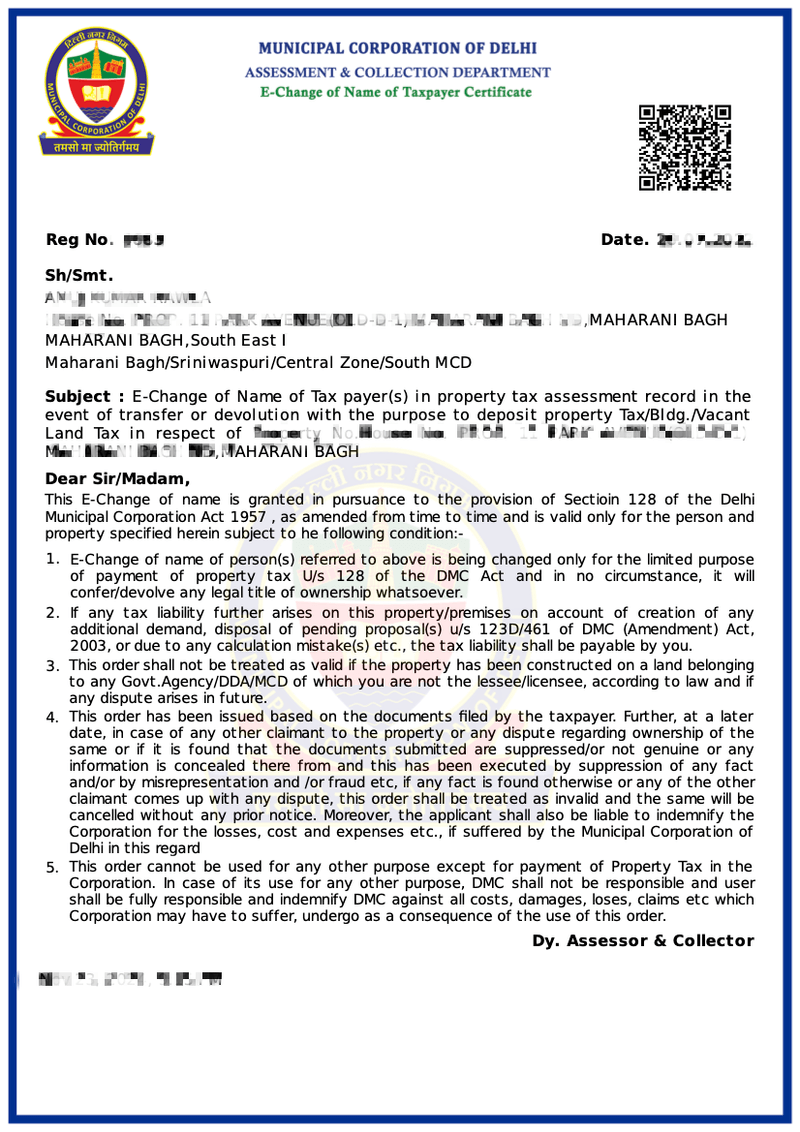 Delhi Mutation Certificate (Property Mutation Records): Comprehensive Guide | Landeed